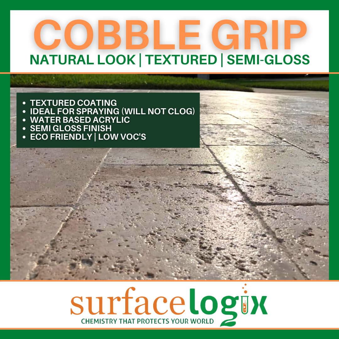 Cobble Grip - Water-Based Anti-Slip Concrete Sealer – Surfacelogix