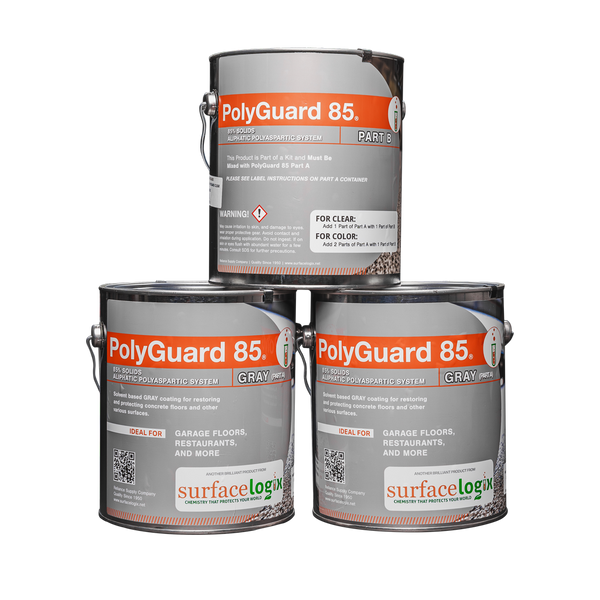PolyGuard 85 Base - Tinted Base Coat for Polyaspartic Floor Coating ...