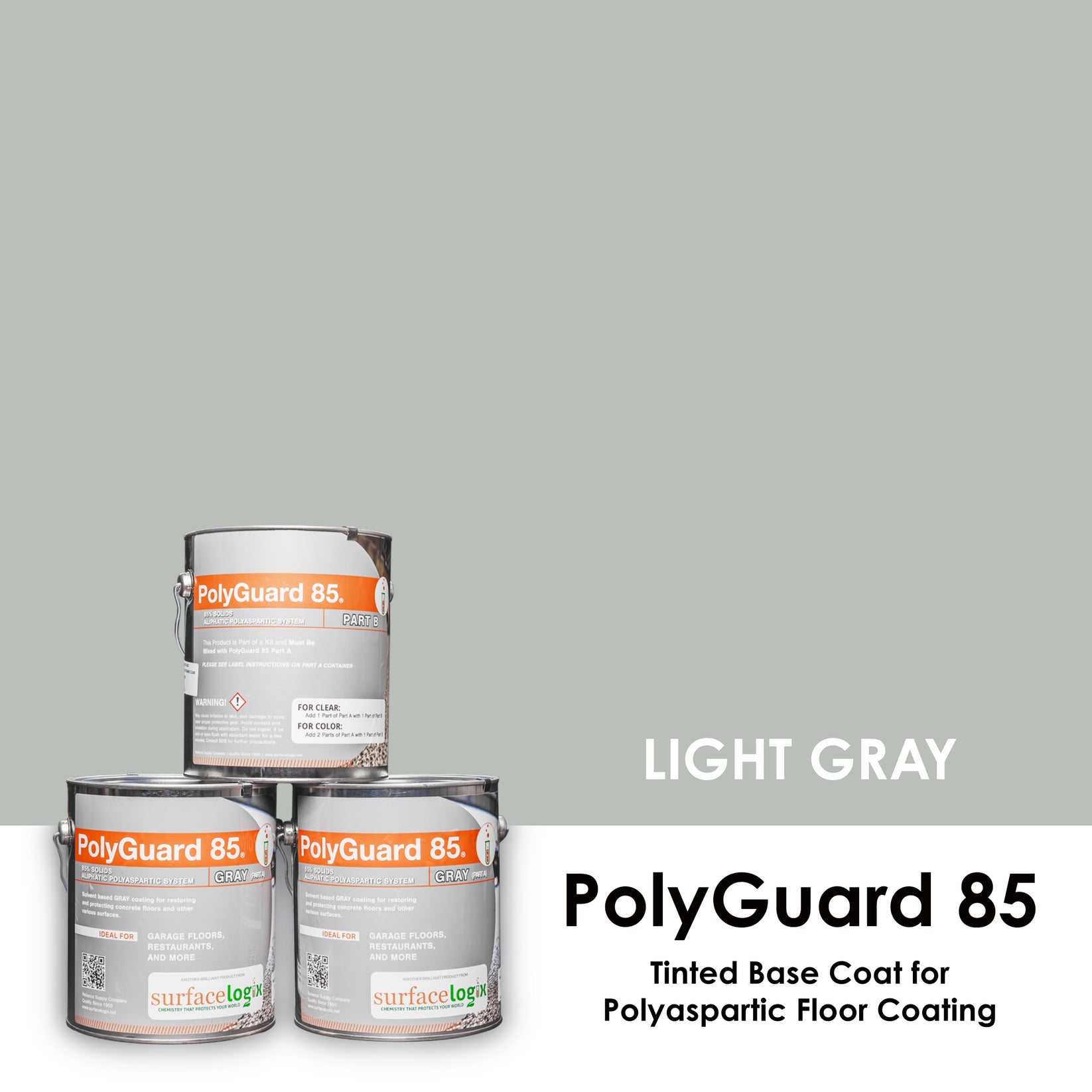 PolyGuard 85 Base Polyaspartic Floor Coating – Surfacelogix