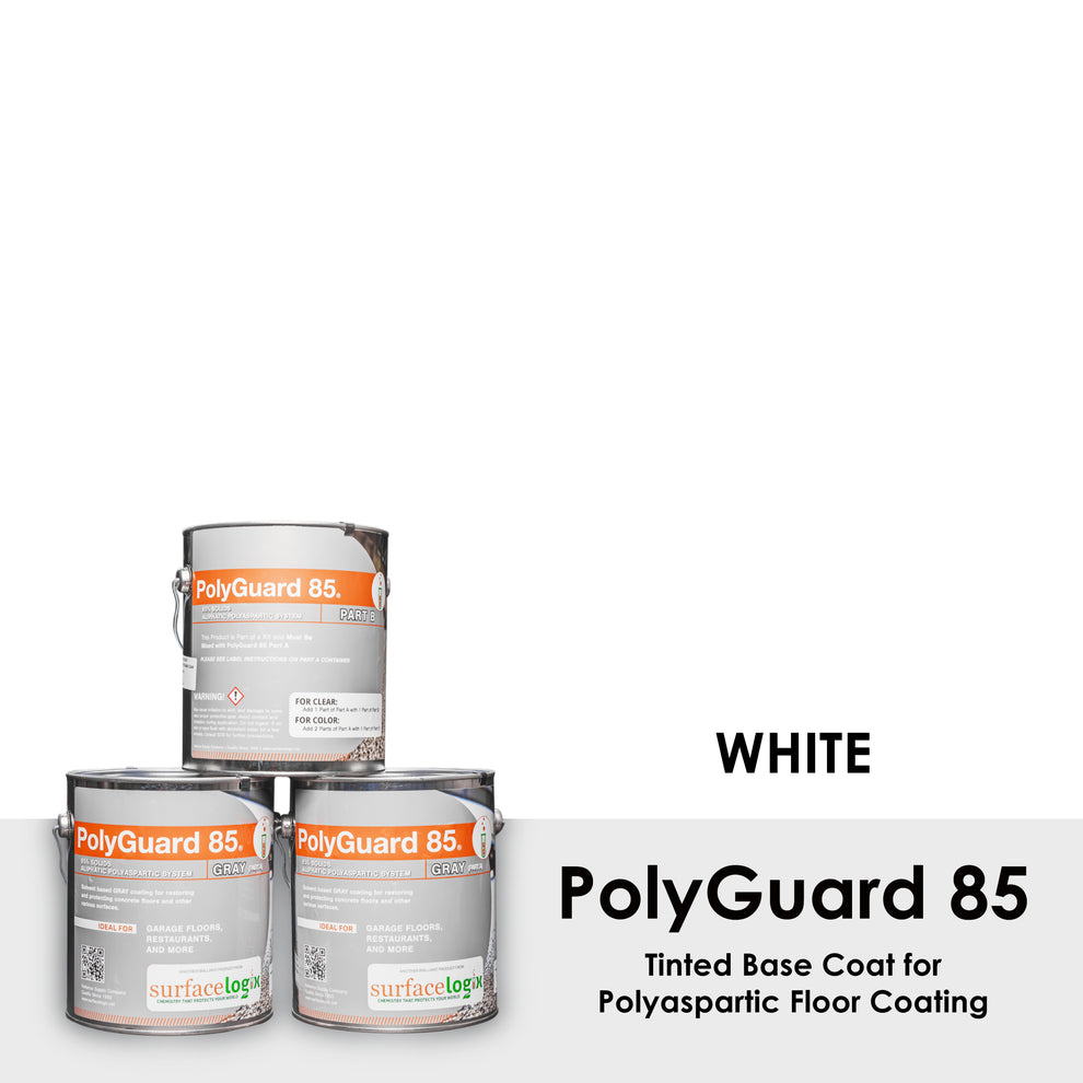PolyGuard 85 Base - Tinted Base Coat for Polyaspartic Floor Coating ...